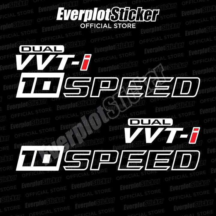 Sticker Cutting Toyota Vios GR sport Dual VVTI 10 speed sticker | Lazada