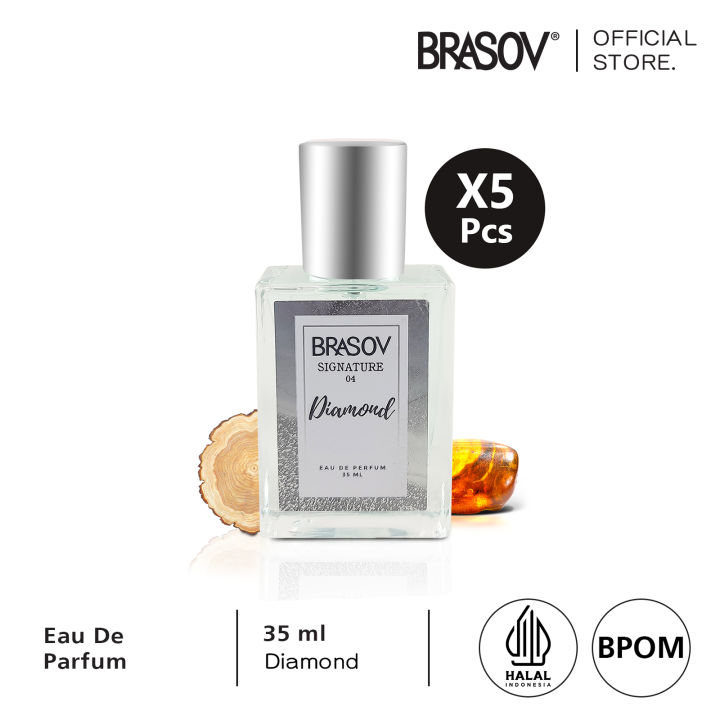 BRASOV Parfum Male Diamond Eau De Parfume 35 ML COMBO 5 Pcs Signature ...