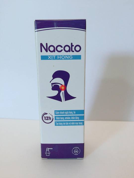 Xịt họng, bảo vệ niêm mạc họng Nacato 25ml | Lazada.vn
