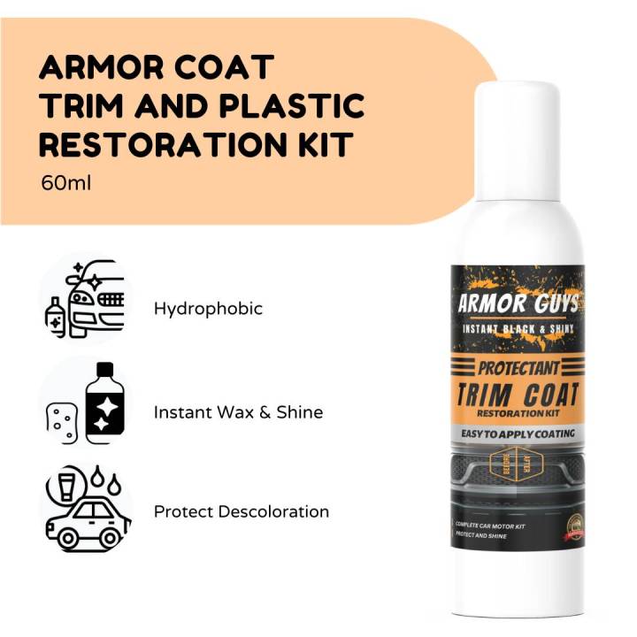 💖[Car Restorer Cream] Armor Matte Wax Glossy, COLOR PLASTIC RESTORE ...