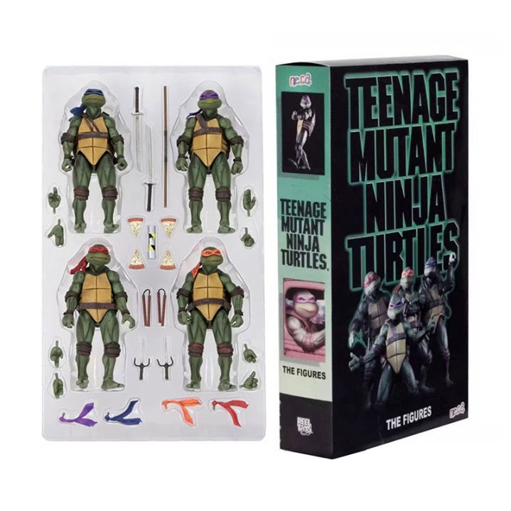 Ninja Turtle Figures Raph Mikey Leonardo Donatello Action Figure PVC ...