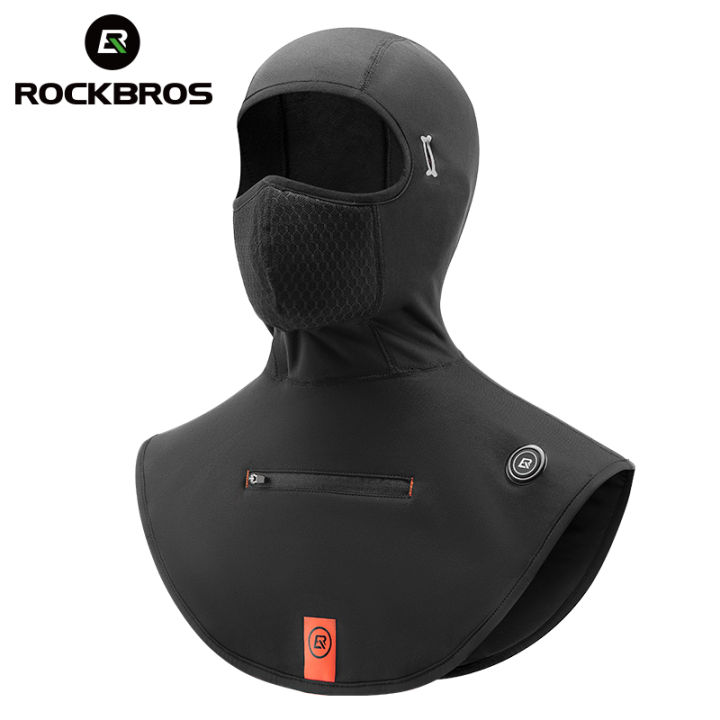 ROCKBROS Intelligent Heating Winter Warm Motorcycle Mask USB ...