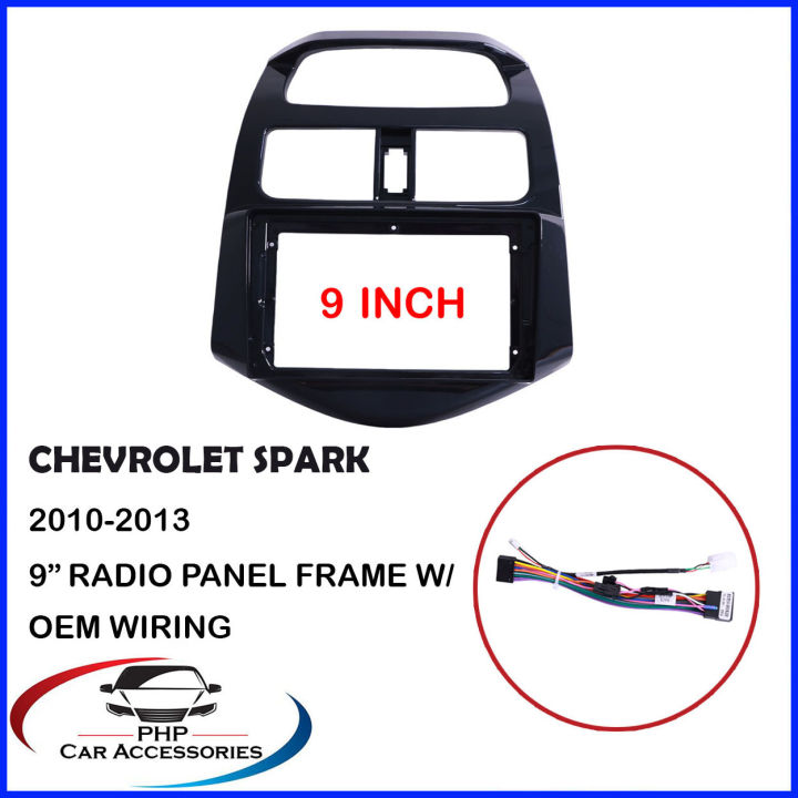 9" Android 2DIN Stereo Fascia Frame Panel For Chevrolet Spark 2010-2013 ...