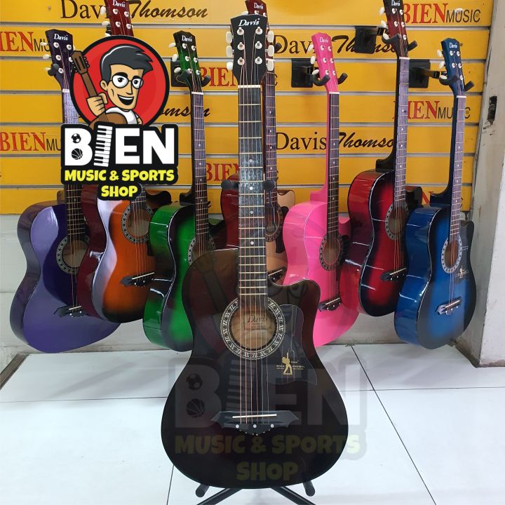 DAVIS 38 ACOUSTIC GUITAR GLOSSY BLACK 2022 MODEL | Lazada PH