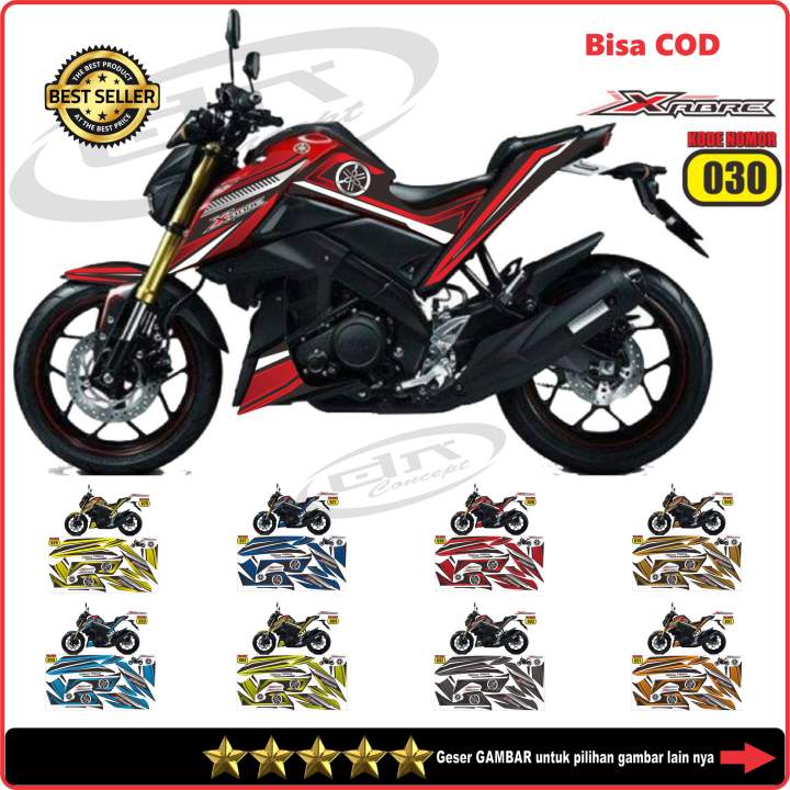 Striping Yamaha XABRE Variasi GF Custom Decal Sticker Stiker Motor Lis ...