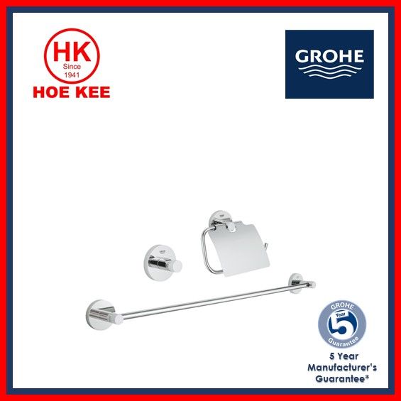 Grohe Essentials Guest Restroom Accessories Set 3-In-1 40775001 ...
