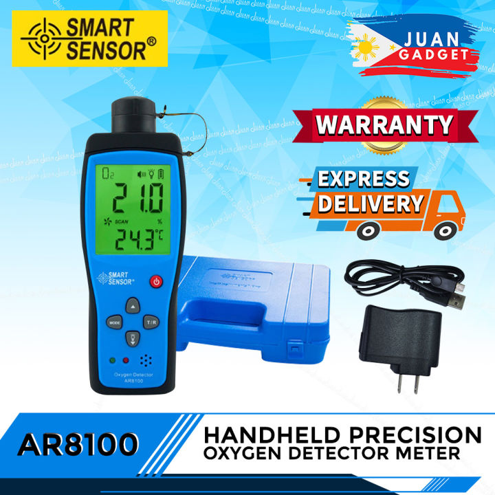 Smart Sensor Ar8100 Handheld Precision Oxygen Detectors O2 Meter Tester