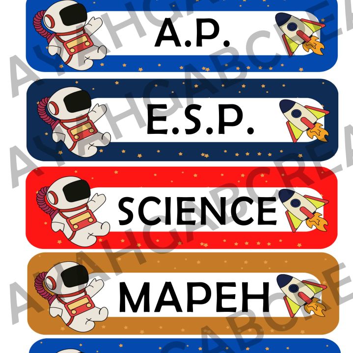 10 pcs default Subject sticker | Lazada PH