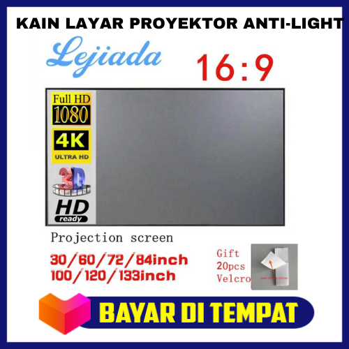 Kain Layar Proyektor Anti-light Ambient Screen Curtain / Kain Layar ...