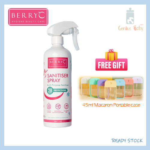Berry C Sanitizer Spray 500ml- FREE GIFT WHILE STOCK LAST!!! | Lazada