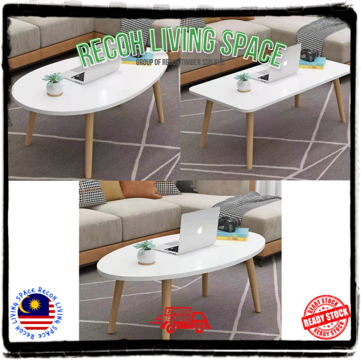 Recoh_80cm x 40cm Modern Nordic Coffee Table Side Table Small Table ...