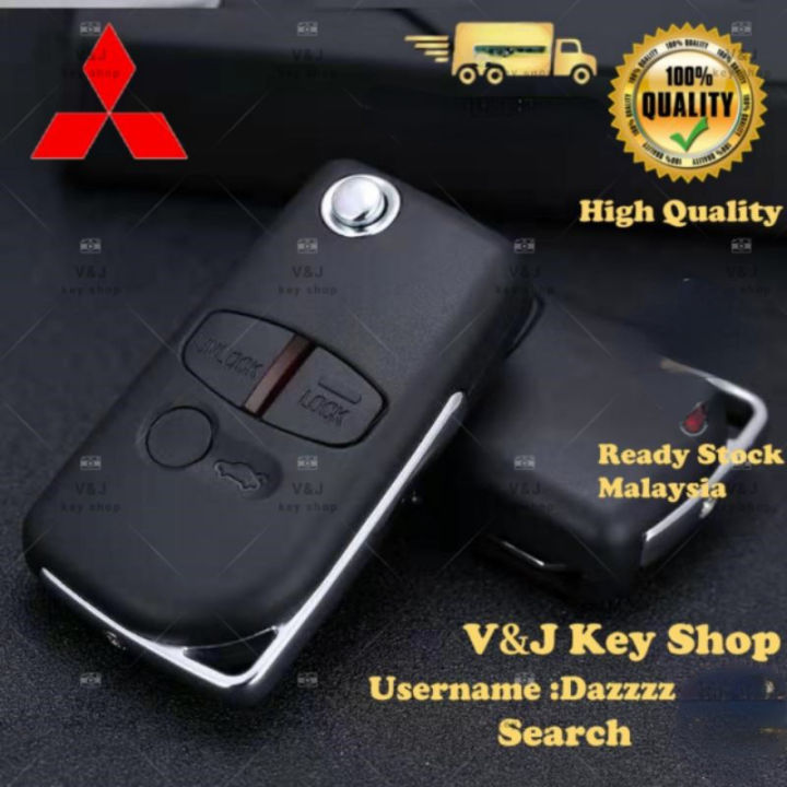 Mitsubishi Triton Lancer Evo Pajero Outlander Proton Inspira Flip Key ...