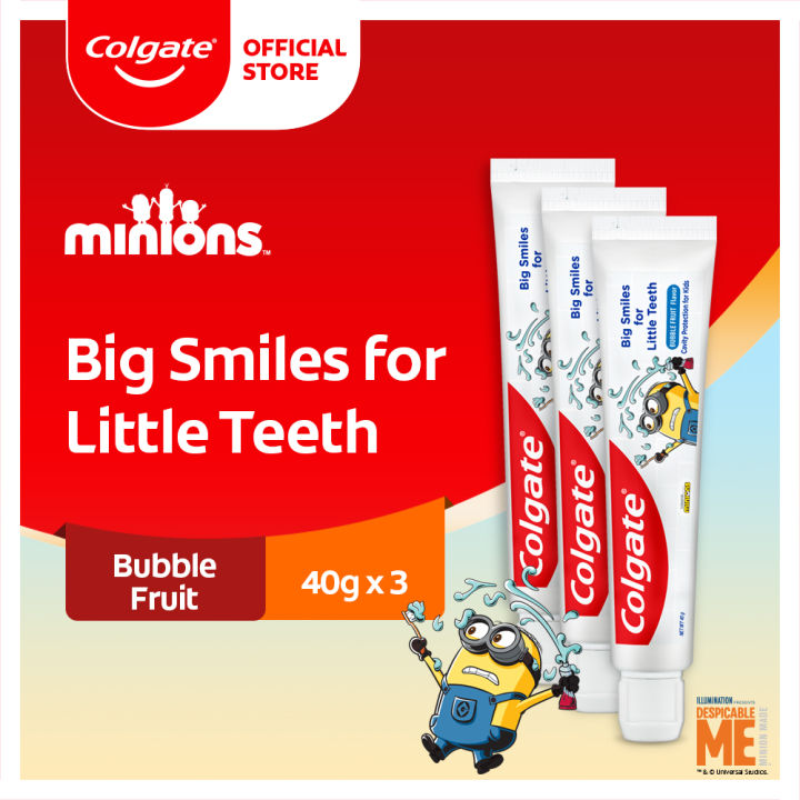Colgate Kids Minion Toothpaste 40g [Bundle of 3] Value Deal (TH02078A-3 ...