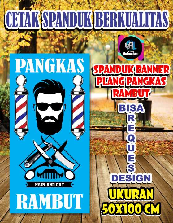 Spanduk, Banner Berdiri, Pangkas Rambut Plang C | Lazada Indonesia