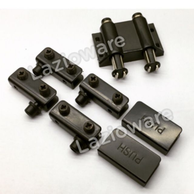 Hi-Fi Hinge Double Glass door Magnet Black (for 3-5mm Glass) | Lazada