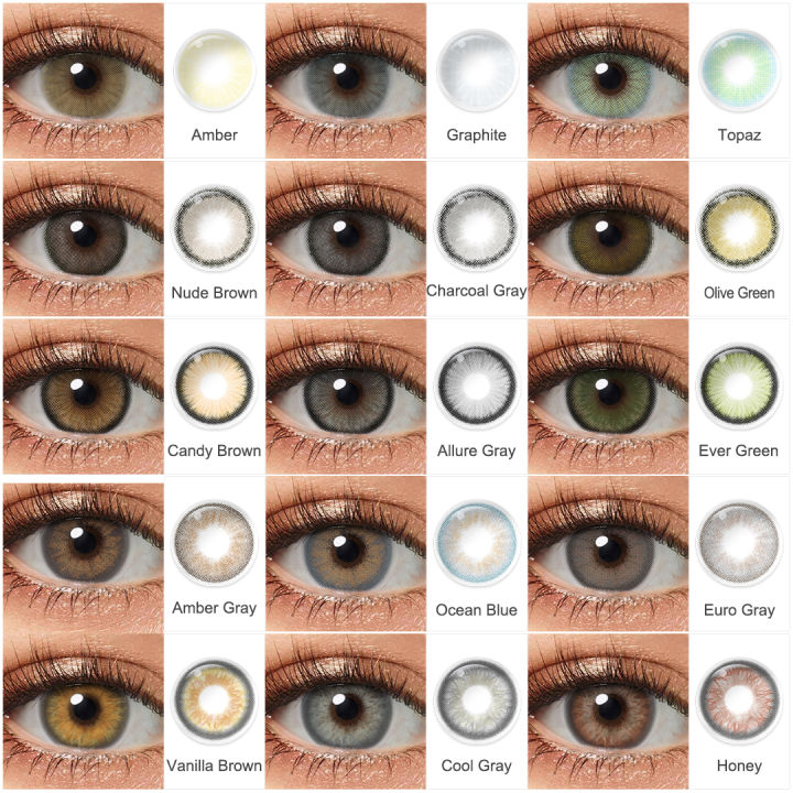 【UP to 60 Models】Magister Contact Lens 1 Pair Roze Dubai Contact Lense ...