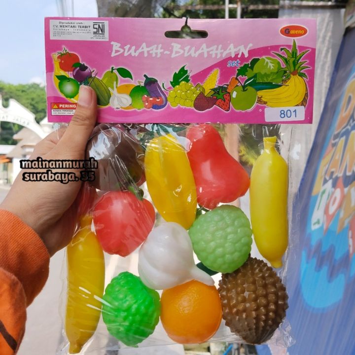 Mainan Buah Dan Sayur Sayuran 801 | Mainan Anak Aneka Buah Kemasan ...