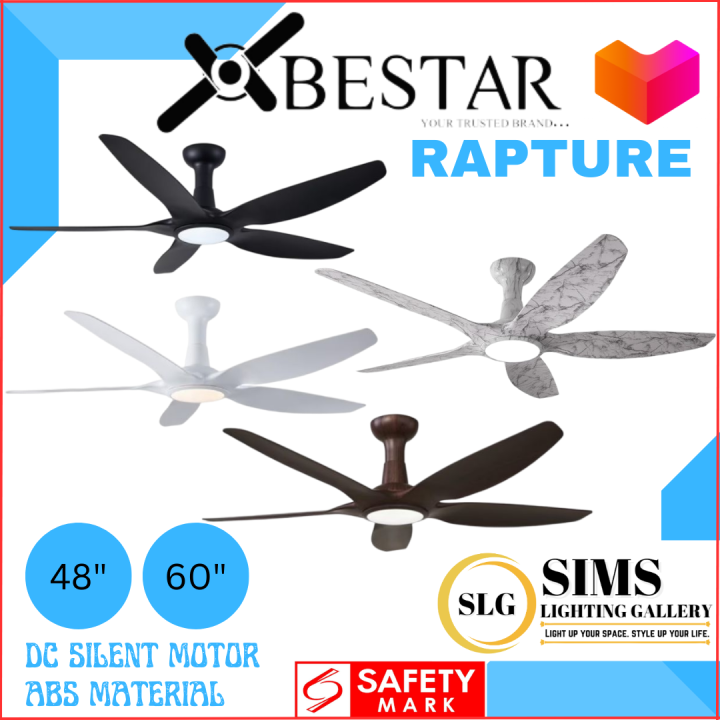 Bestar Rapture WI-FI DC Motor Ceiling Fan 24W 3 Tone LED with Remote ...
