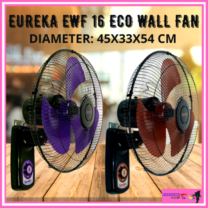 FAST SHIPPING EUREKA ECO WALL FAN 16" / EWF-16 ECO/ELECTRIC FAN/ WALL ...