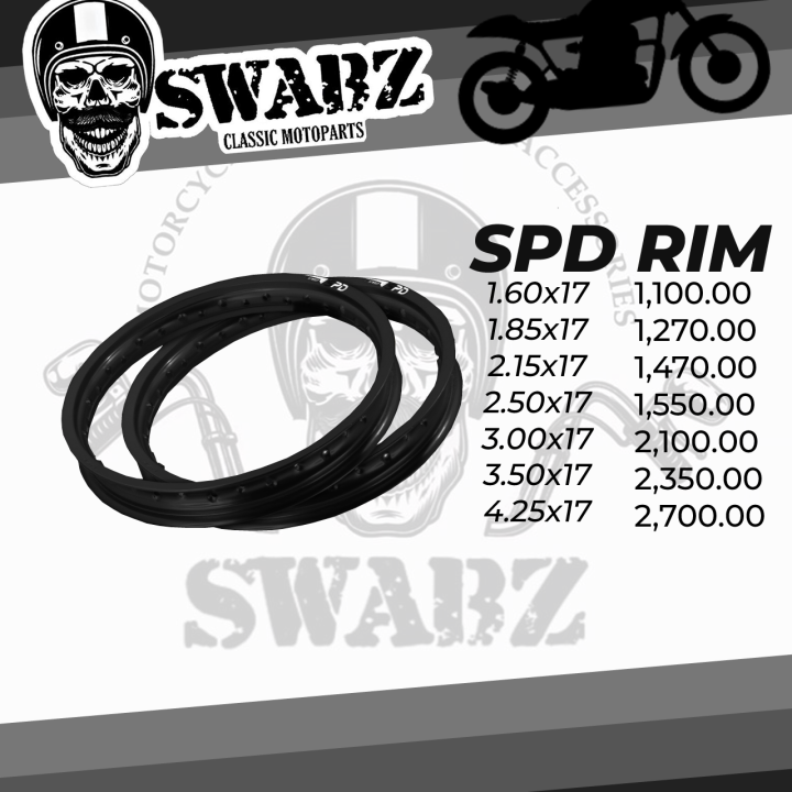 SPD Alloy rims size 1.60x17-4.25x17 | Lazada PH