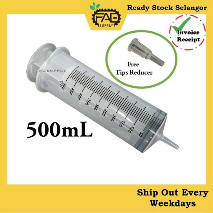 Picagari 500 cc ml disposable syringe catheter tips picagari besar | Lazada