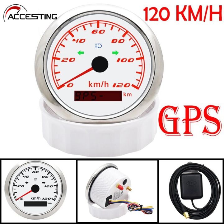 85mm GPS Speedometer 120kmh Speed Gauge Digital stepper motor ATV UTV ...