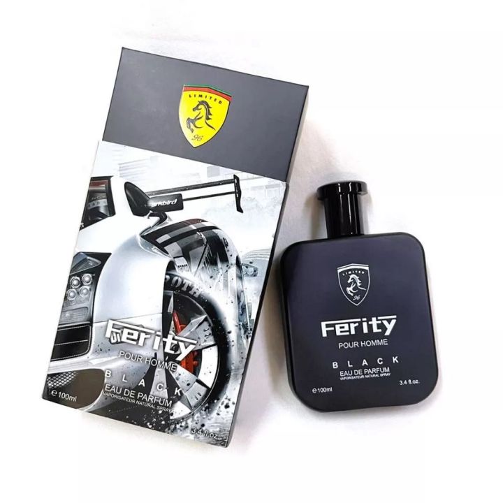 Ferity BLACK POUR HOMME 100ml perfume for men | Lazada PH