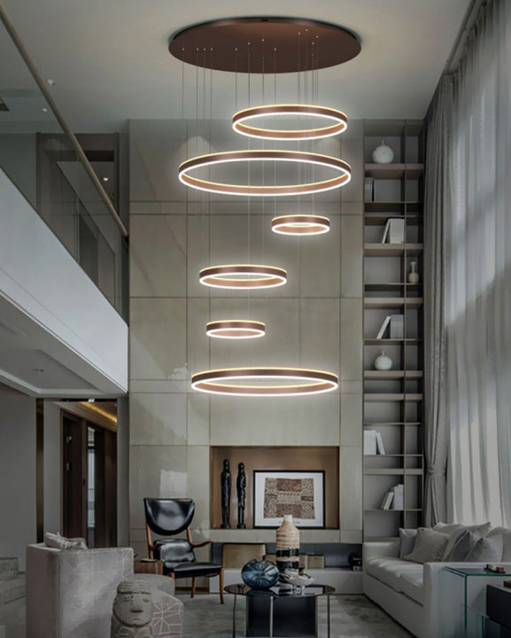 Modern home decor ring led lights Chandeliers pendant light ring lamps ...