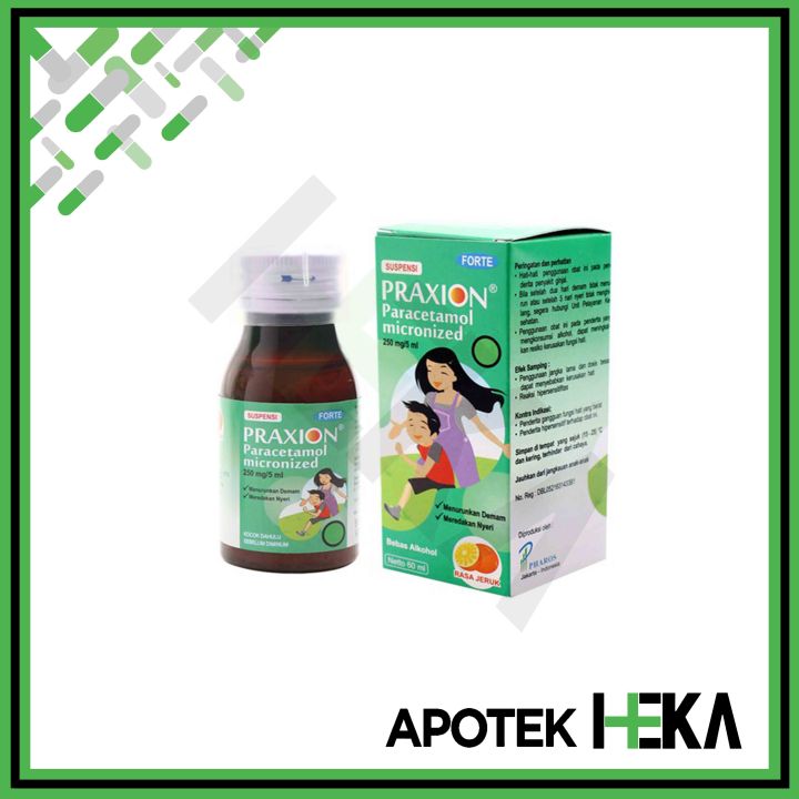 Praxion Forte Suspensi Paracetamol - Sirup Demam Anak | Lazada Indonesia
