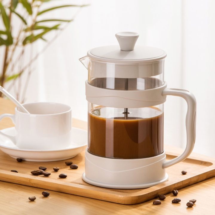 Portable Manual French Presses Pot Coffee Maker Hand Filter Pot Glass ...