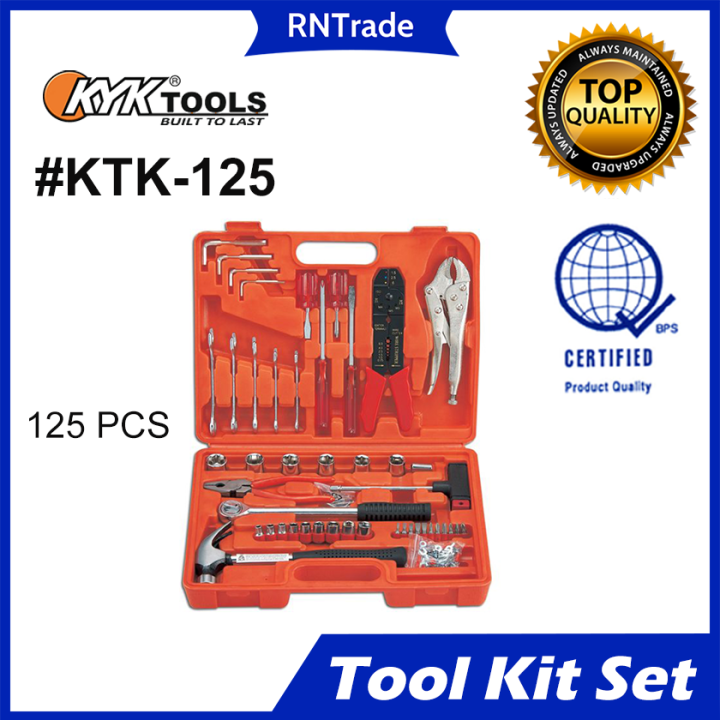 KYK Tool Kit Set 125 pieces KTK125 KTK-125 KYK Tools, Complete | Lazada PH