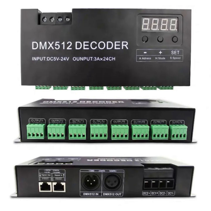 Digital 24CH RGB DMX512 Decoder Stage Engineering Master Station ...