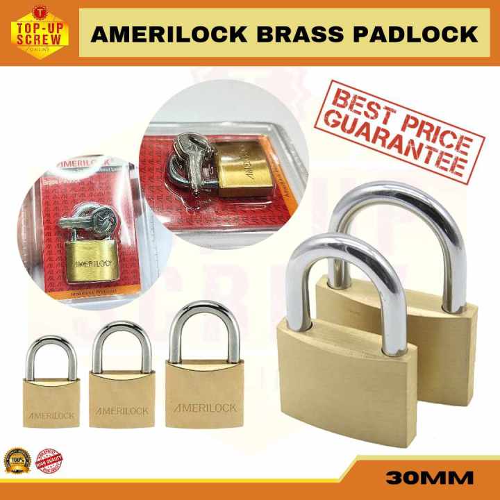 Amerilock Brass PadLock 30mm | Lazada PH