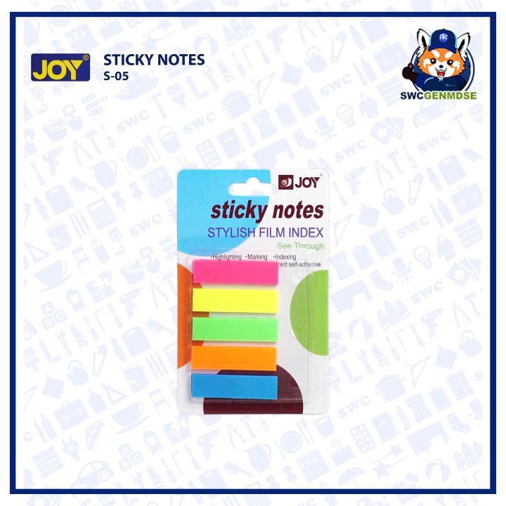 JOY Sticky Notes | Stylish Film Index | See Through | S-05 | Lazada PH