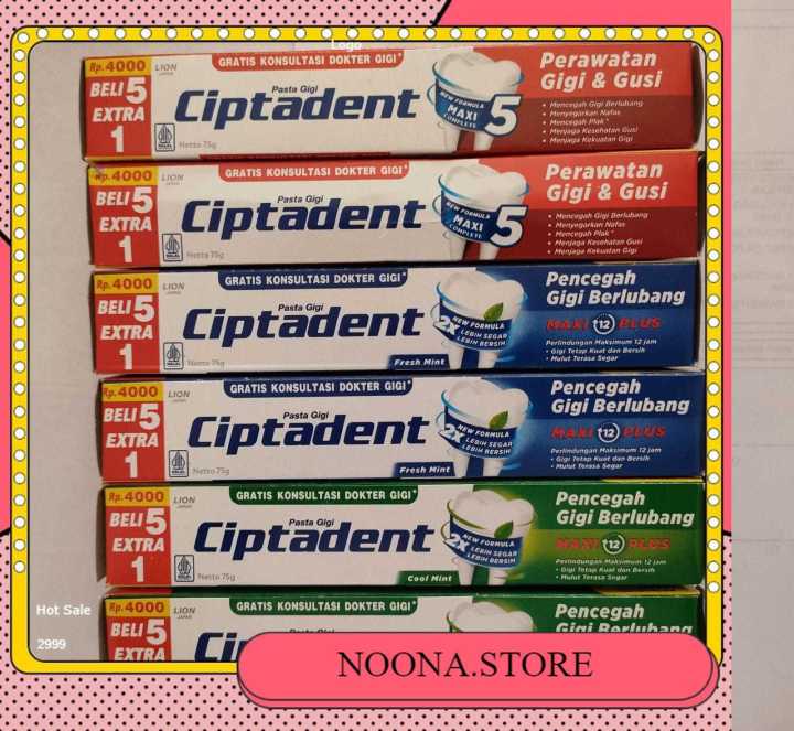 Ciptadent 75gr Paket Hemat isi 6pcs Termurah | Lazada Indonesia