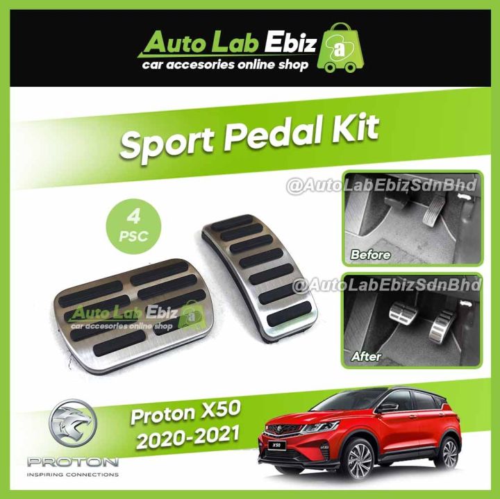 Proton X50 2020-2021 Sport Pedal Kit Cover Anti-slip Rubber with ...