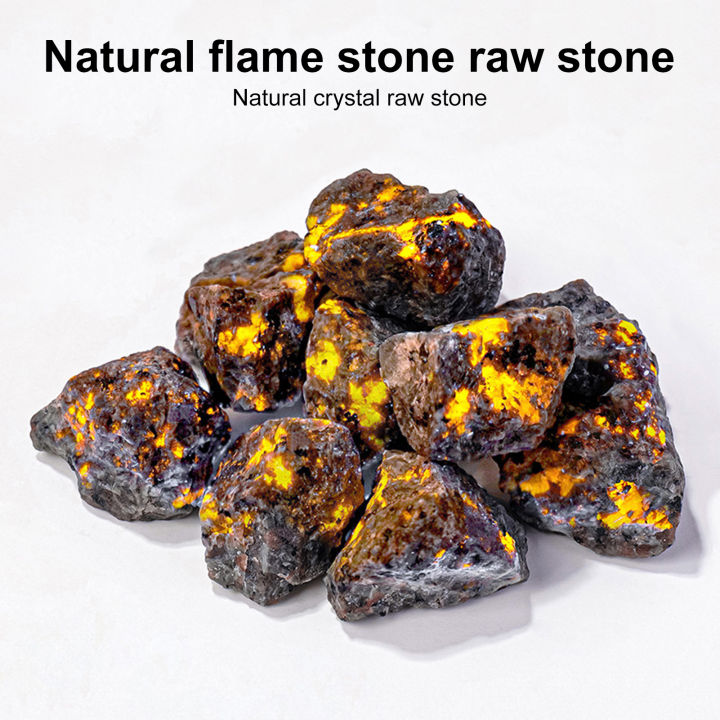 Uv Reactive Stone 200g Flame Stone Natural Rough Ornamental Stone for ...