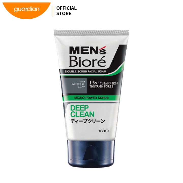 Biore Men Double Scrub Facial Foam 100G | Lazada