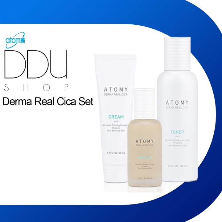 Atomy Derma Real Cica Set (Toner , Ampoule , Cream ) | Lazada