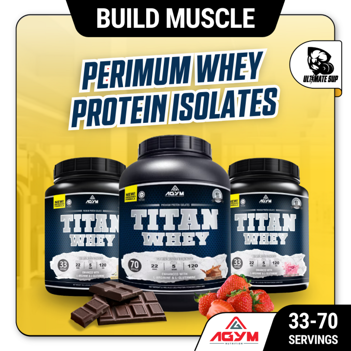 AGYM Nutrition, Titan Whey Protein, Premium Protein Blend, Muscle ...