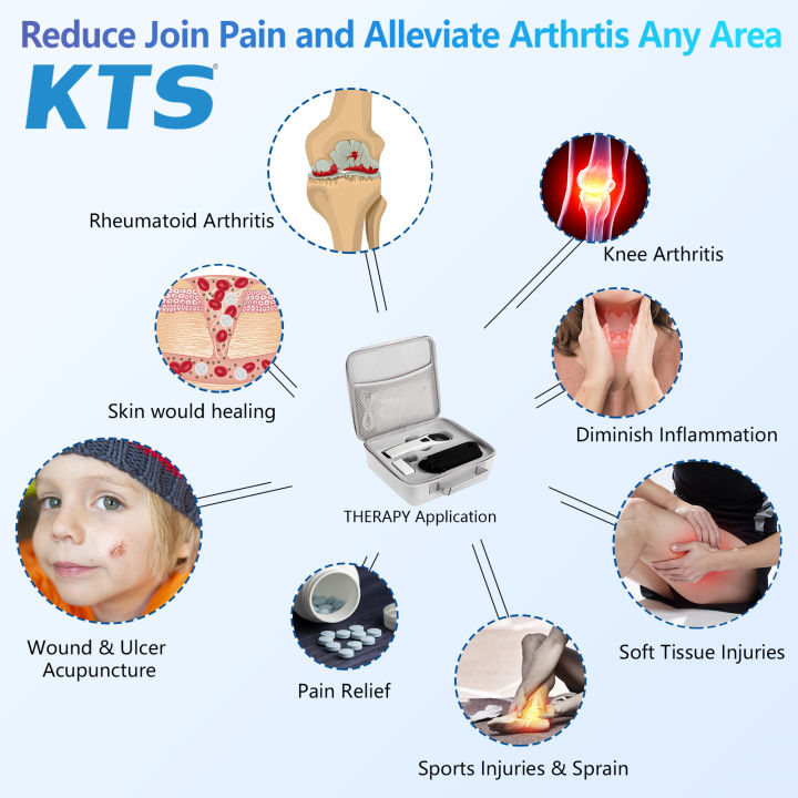 KTS original Cold Laser therapy knee pain relief Red Light Device LLLT ...