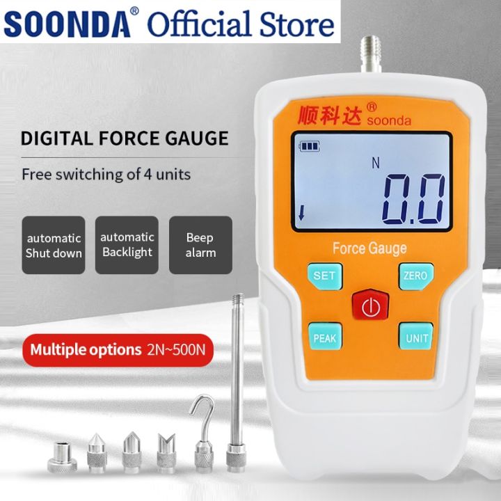 【Pre-order】 Digital Force Gauge Spring Push Pull Gauge Portable Push ...