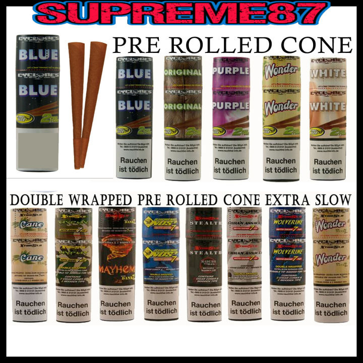 CYCLONES Flavored Pre-rolled Blunts (2 Blunts Per Pack) Rolling Paper ...