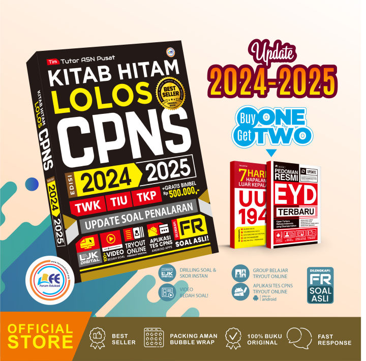 KITAB HITAM LOLOS CPNS 2024-2025 + voucher | Lazada Indonesia