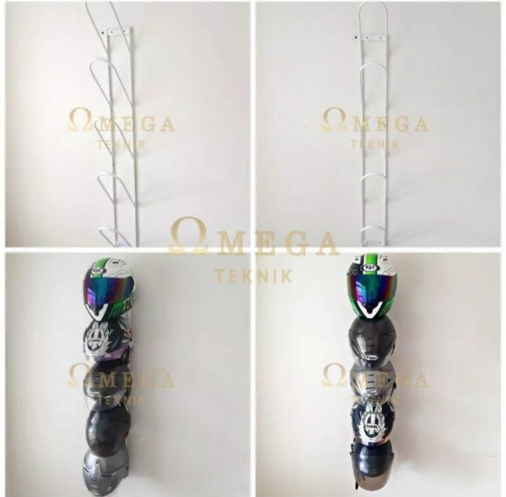 RAK HELM 5 SUSUN/RAK BESI TEMPAT HELM MURAH | Lazada Indonesia