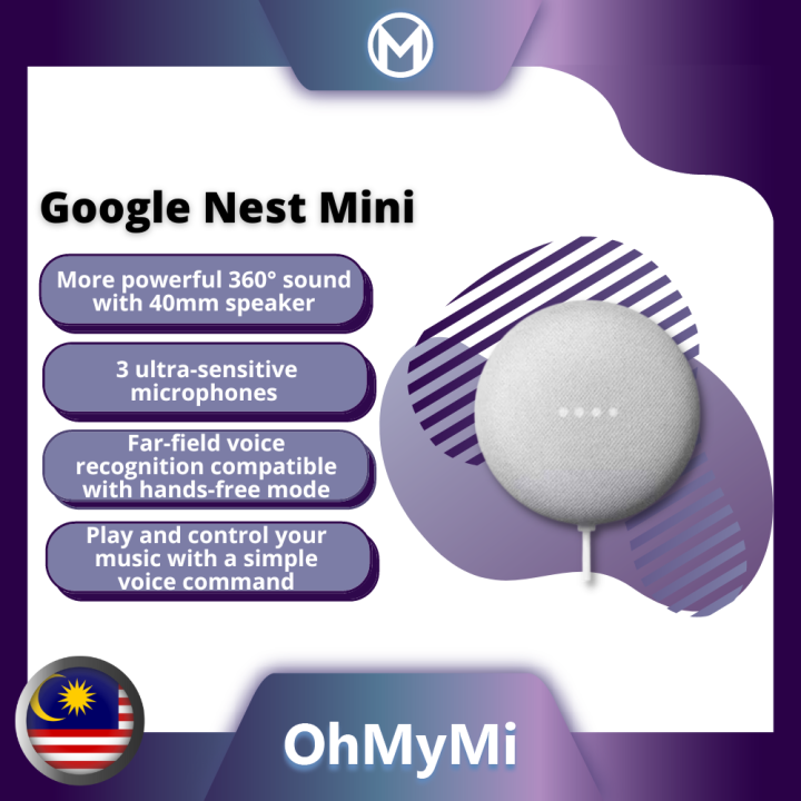Google Nest Mini (with 3-pin local adaptor) | Lazada