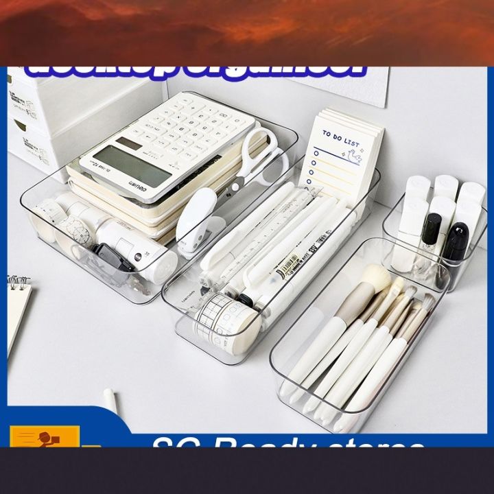 SG Transparent Drawer Organiser mini table Drawer Divider Tray Display ...