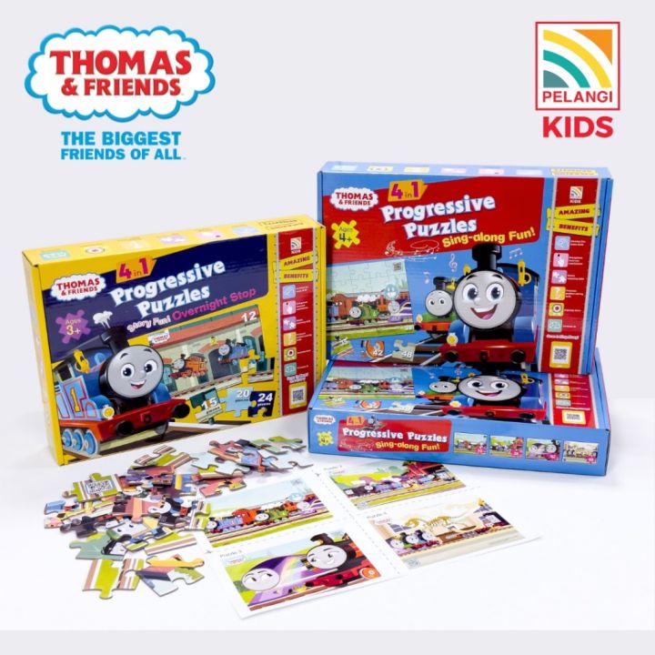 THOMAS & FRIENDS - PROGRESSIVE PUZZLES: STORY FUN! OVERNIGHT STOP SING ...