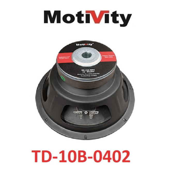Motivity 10" Woofer 150 watt 6 ohm - TD-10B-0402 | Lazada