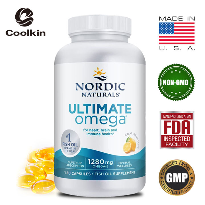 ULTIMATE omega capsules - superior absorption - lemon flavor - for ...